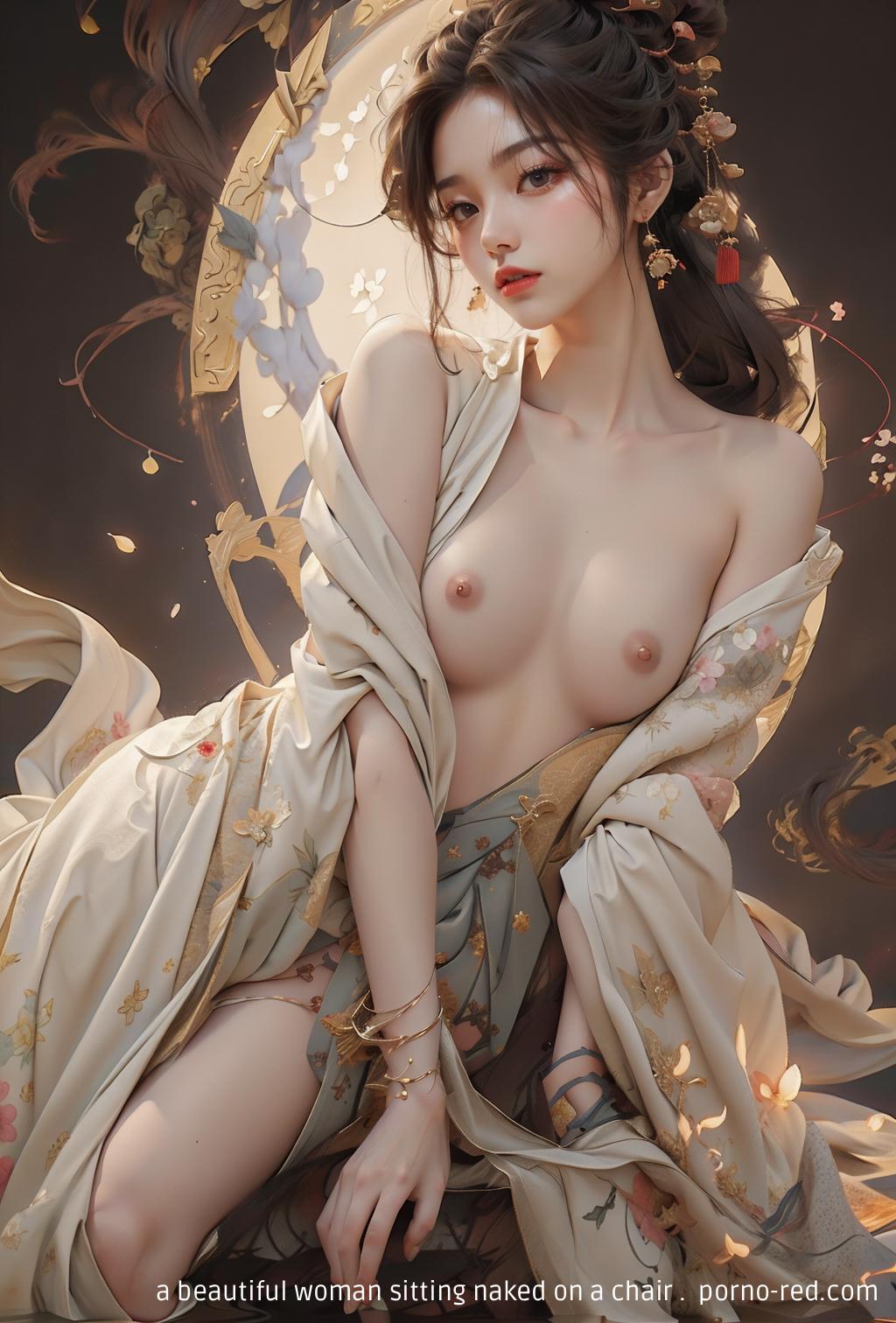 A Beautiful Woman Sitting Naked On A Chair Porn Pic Eporner